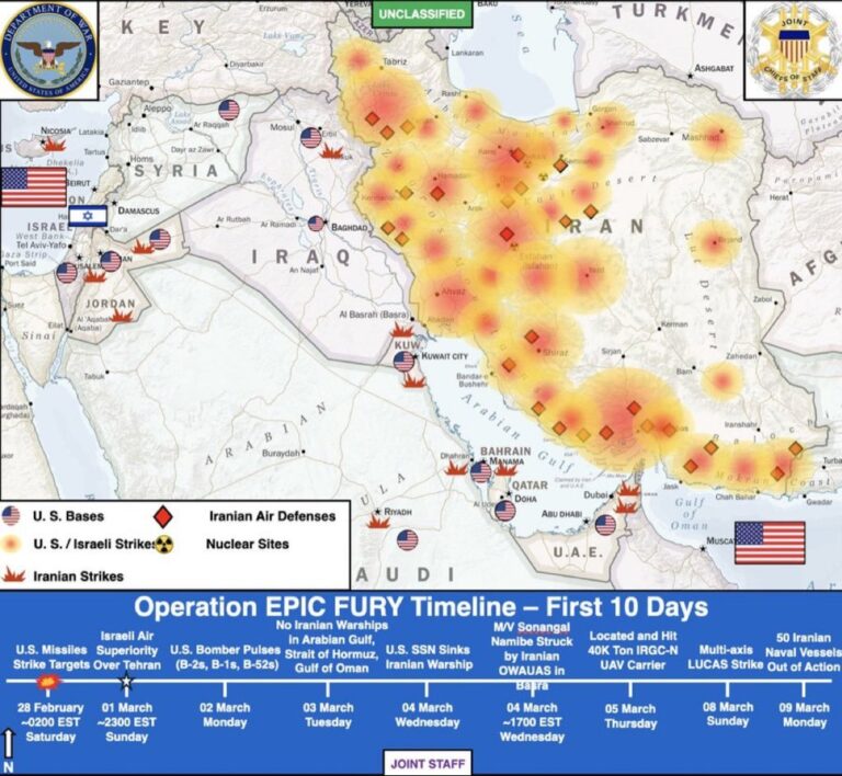 US Releases Strike Map on Iran Revealing Hits Near Pakistan Border ...