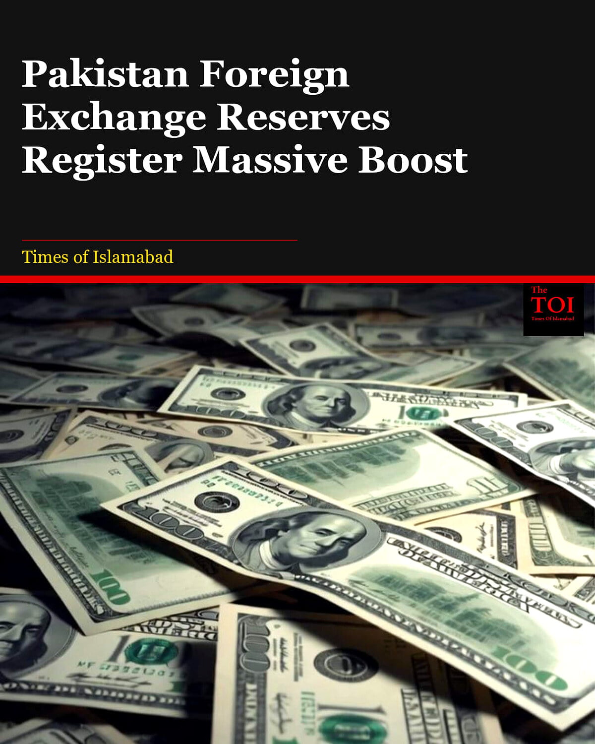 Pakistan foreign exchange reserves jump sharply