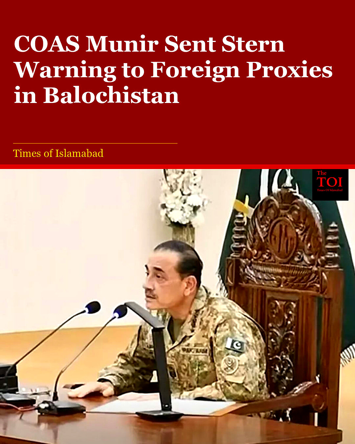 COAS Field Marshal Syed Asim Munir Stresses Resilience Against