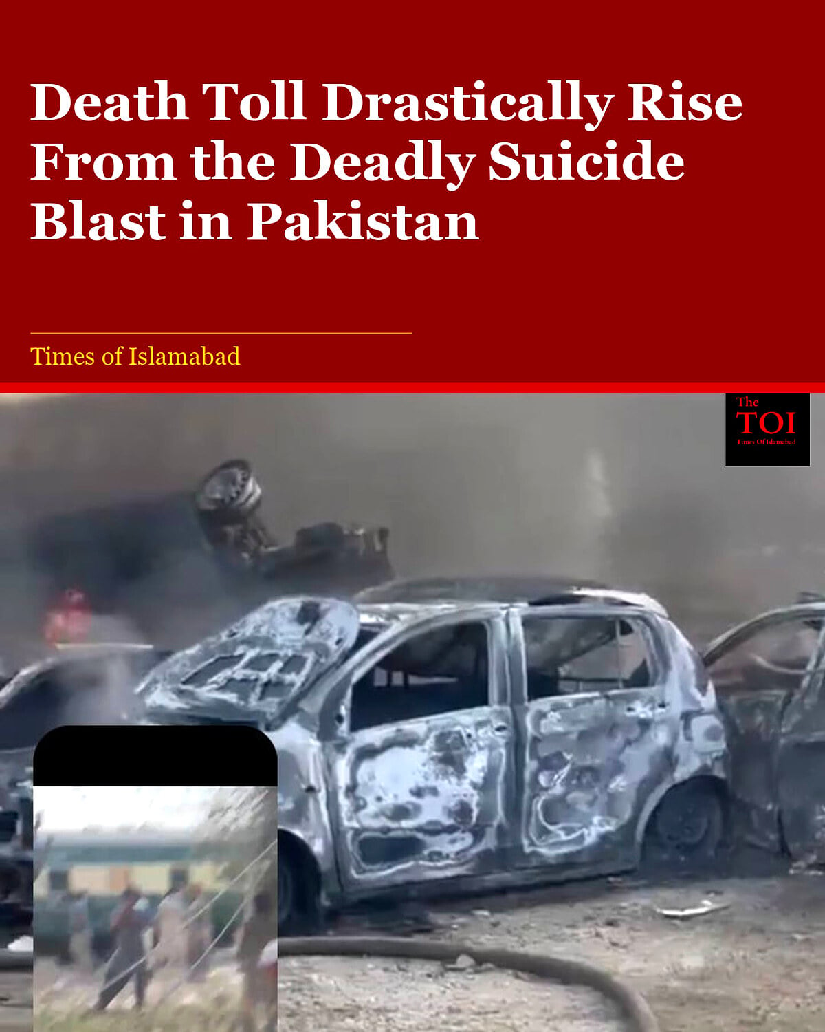 Death Toll Rises over 20 in Quetta Chaman Phatak Train Blast)