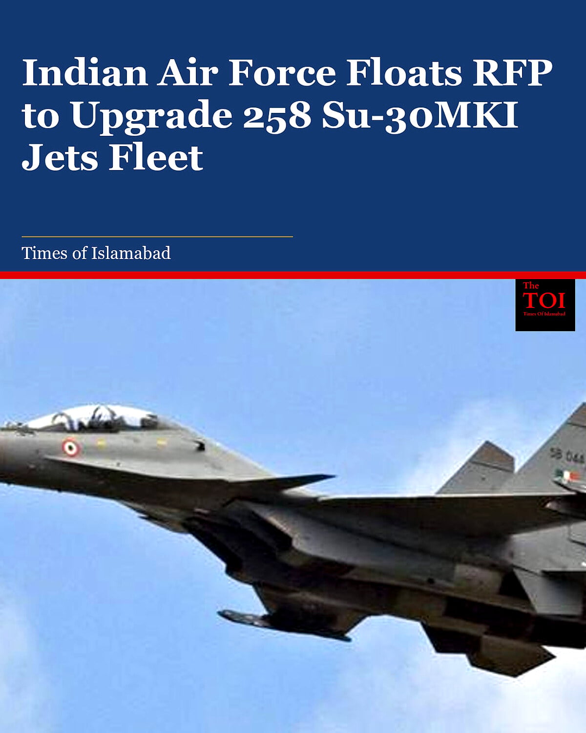 India Issues RFP to Upgrade 258 Su-30MKI Fleet with Anti-Jamming