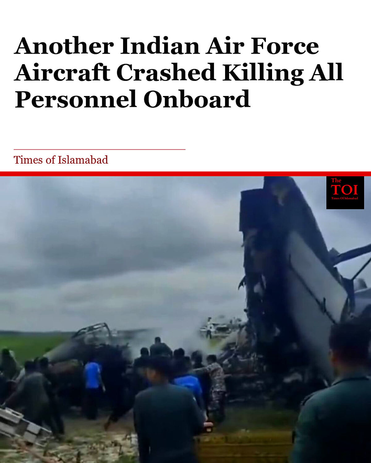Indian Air Force AN-32 Crash Kills Five Personnel in Assam