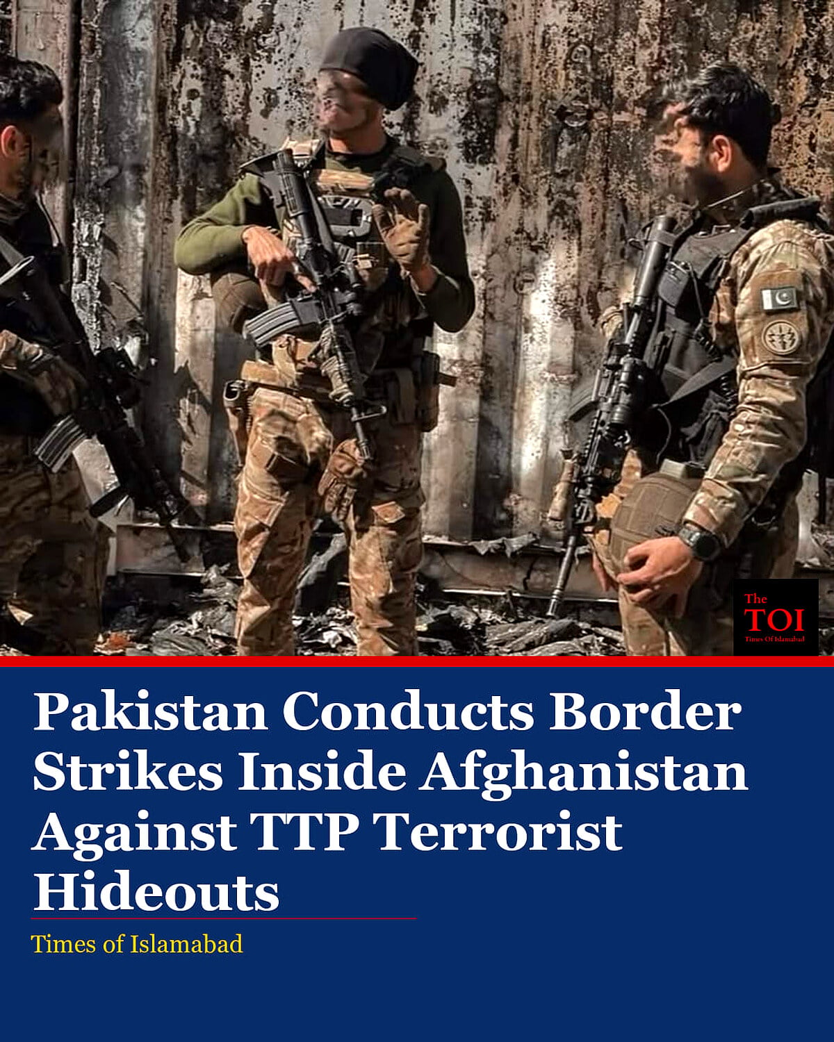 Pakistan Conducts Border Strikes, Kills 26 Terrorists Near Afghanistan