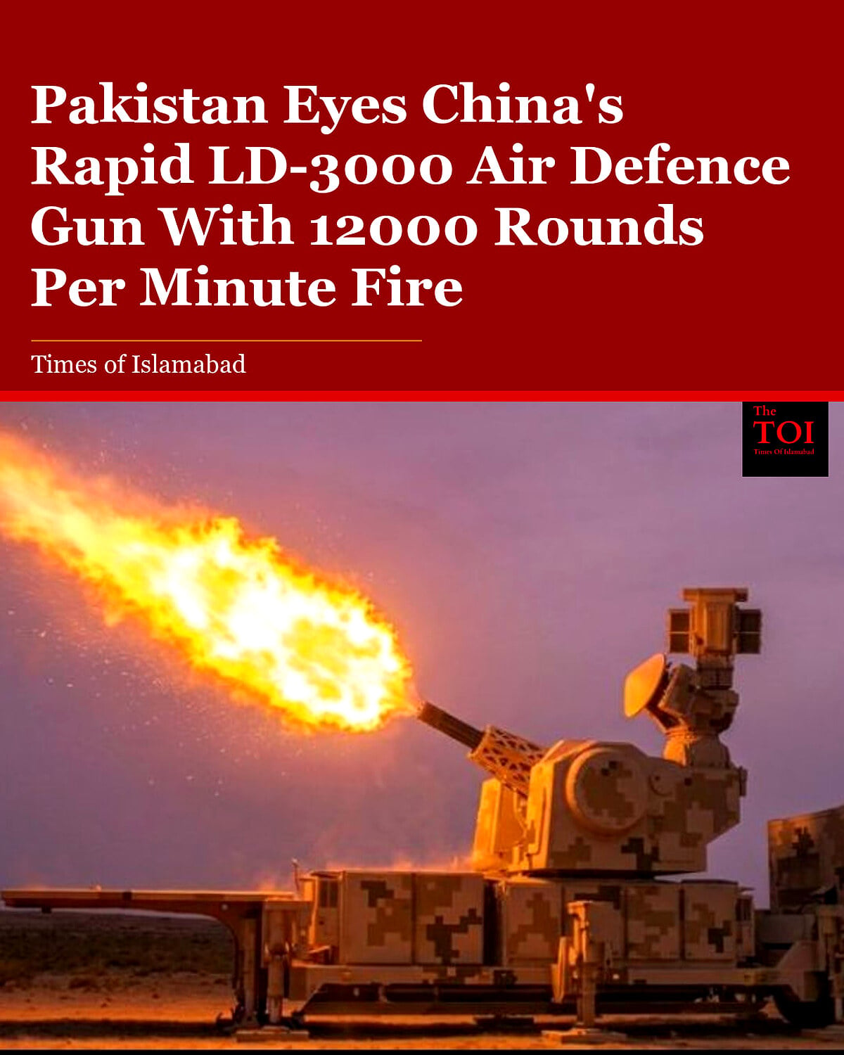 Pakistan Eyes China's Advanced LD-3000 Air Defense System