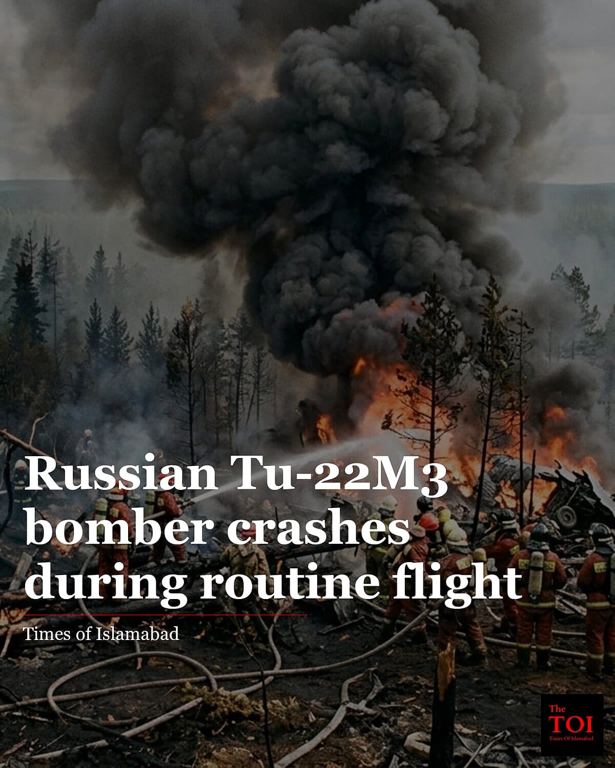 Russian Tu-22M3 Strategic Bomber Crashes During Routine Flight