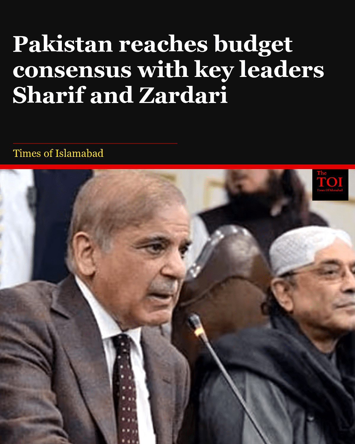 Shehbaz Sharif and Asif Ali Zardari Forge Key Budget Consensus