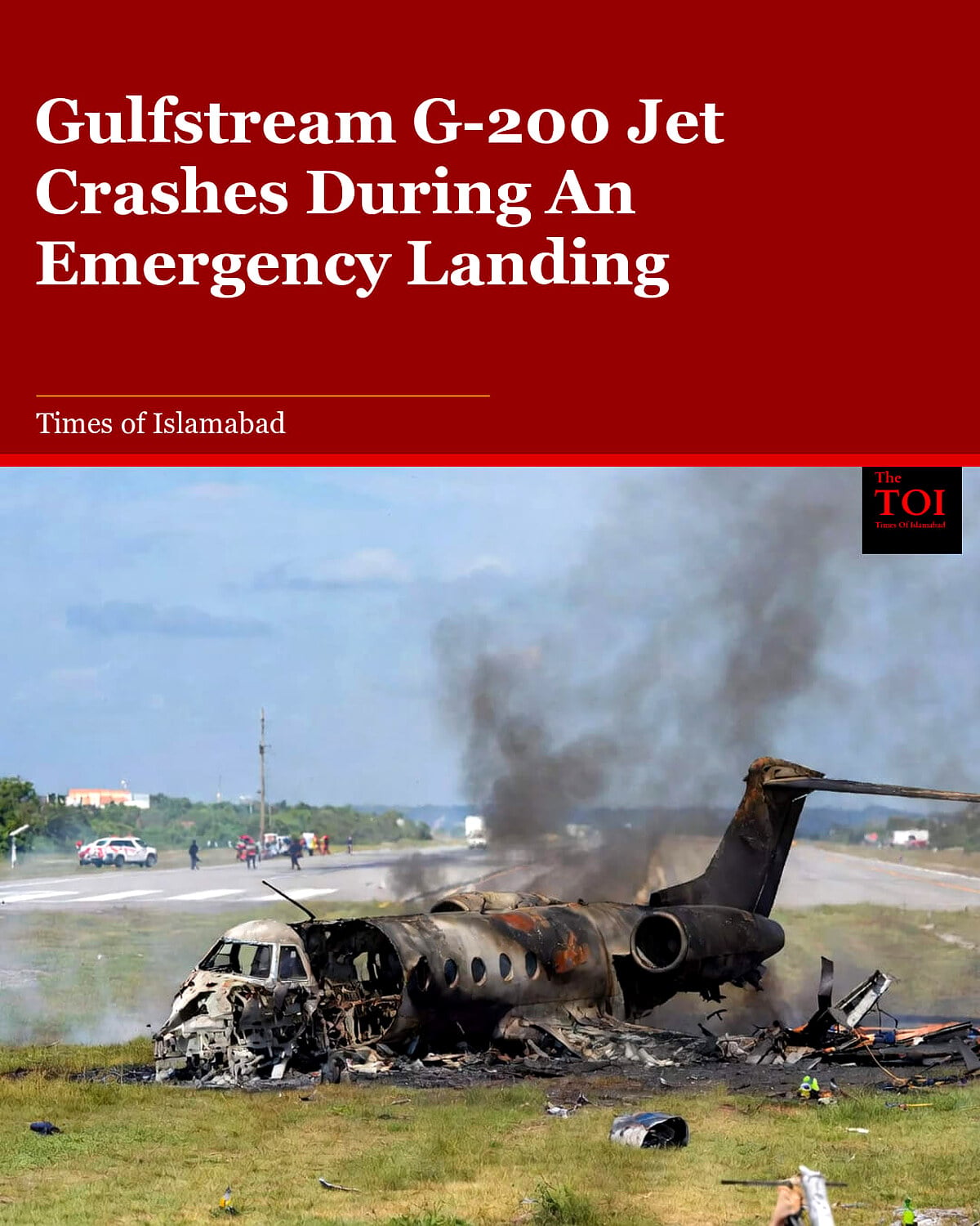 US-Registered Gulfstream Jet Crashes During Emergency Landing At La ...